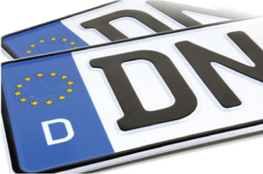 European License Plates, German License Plates, Mounting Frames ...