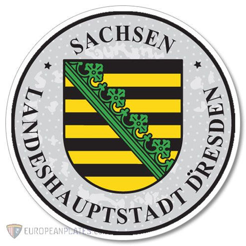 Sachsen - Dresden German License Plate Registration Seal ...