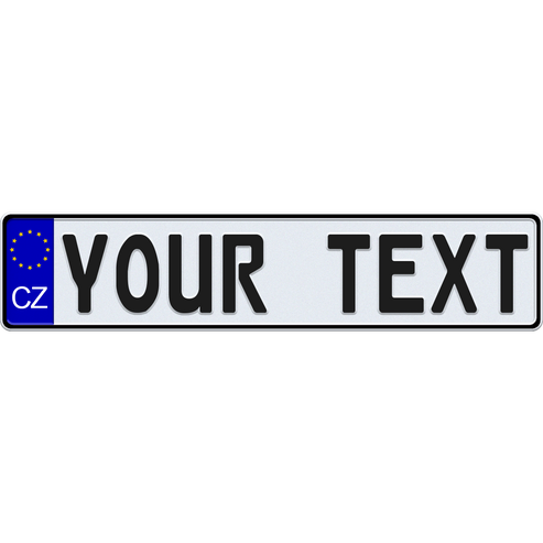 Czech Republic European License Plate – EuropeanPlates.com