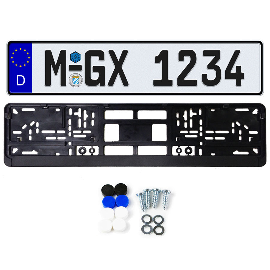 German License Plate Package - Custom Made to Order – EuropeanPlates.com